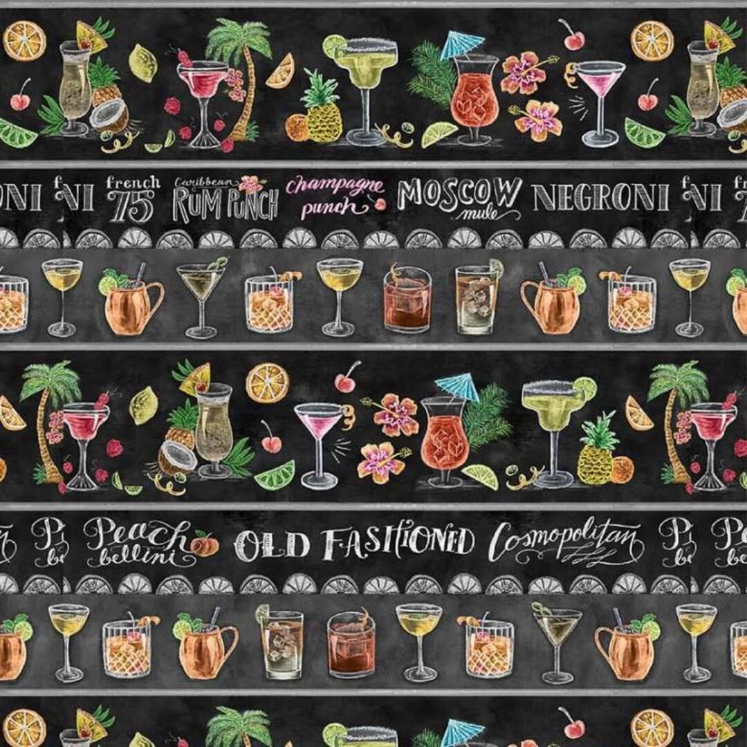 Happiest Hour -- Cocktail Stripe -- by Michael Miller, Cocktail Quilt ...