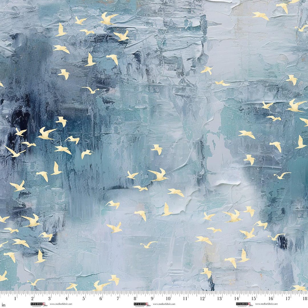 Plaster With Birds - Behind Blue Eyes - Funny Girl for Studioe Fabrics ...
