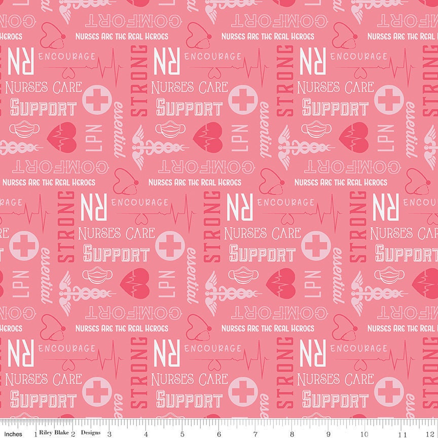 Nurses Fabric First Responder Fabric Heartbeat Fabric - Etsy