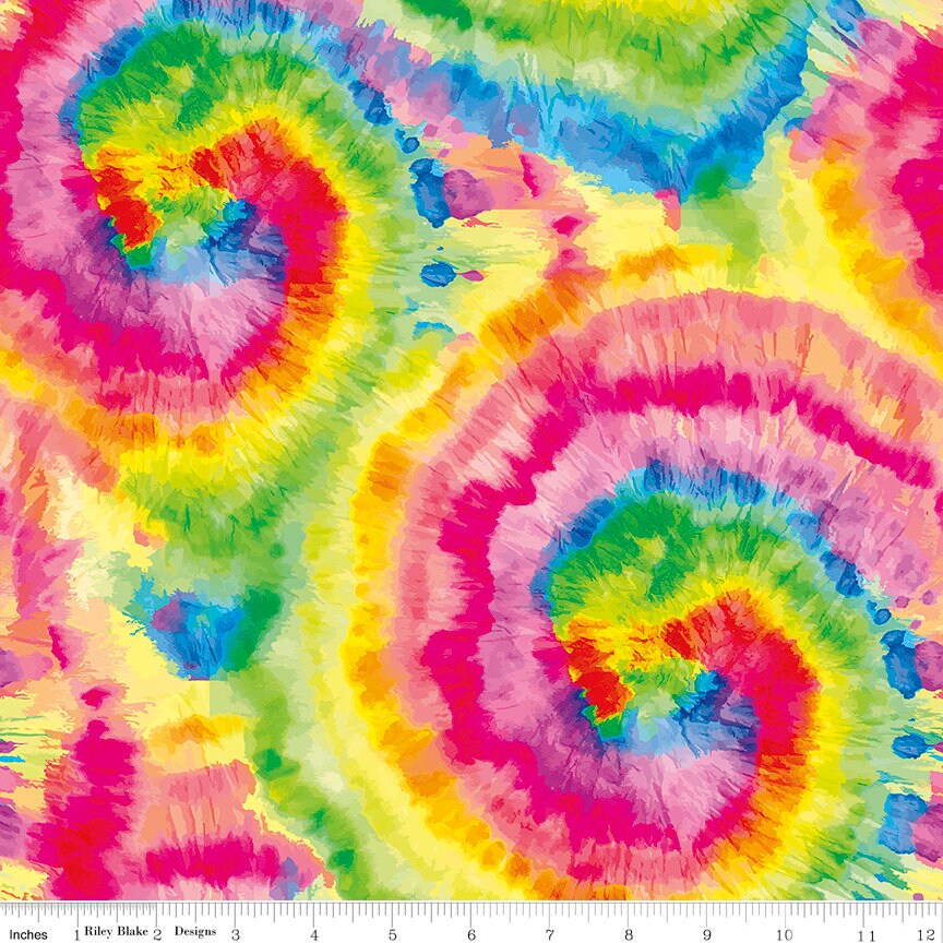 Tie dye KNIT from Riley Blake Tie Dye in brighttie dye 4 | Etsy