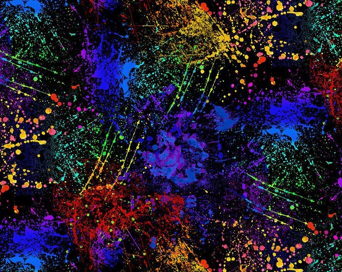 Colored Paint Splatter, Painted Guitar, Timeless Treasures, Texture ...