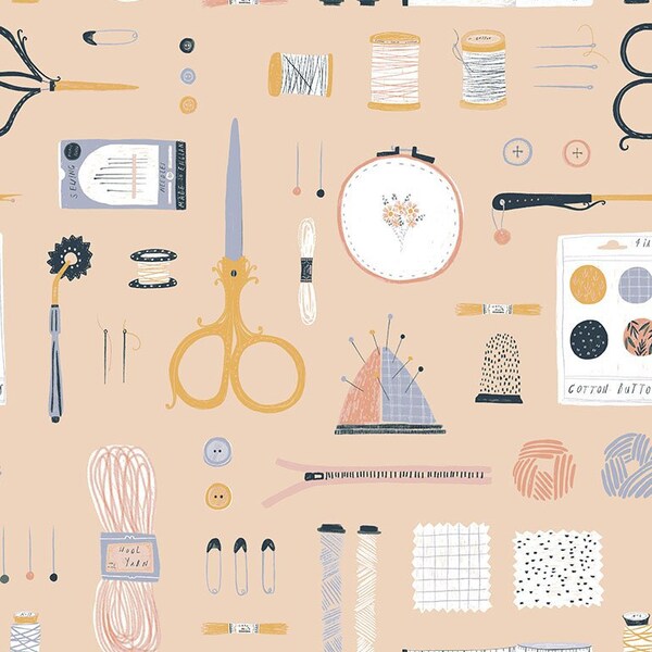 Sewing Theme Fabric - Etsy
