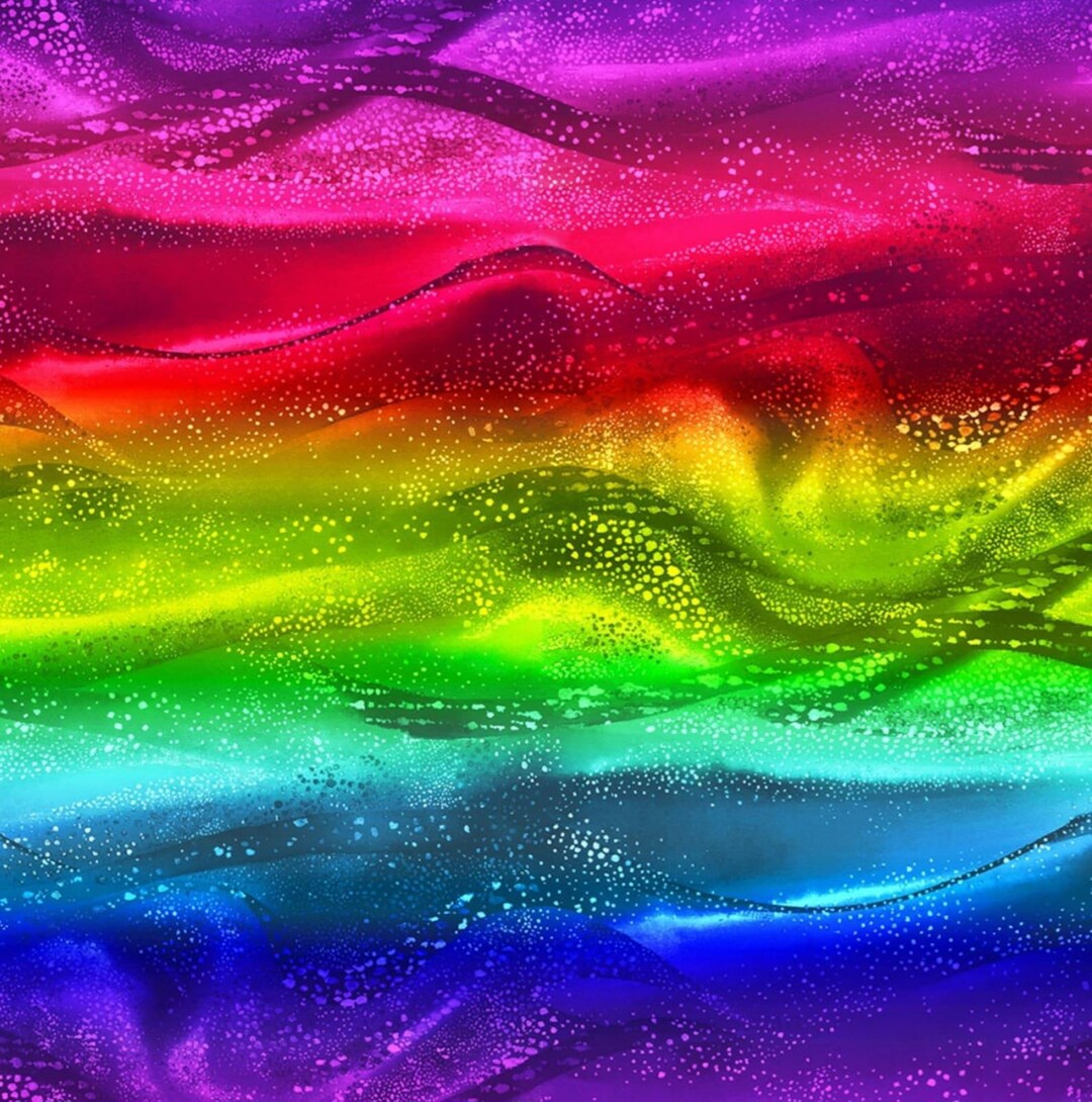 Rainbow Pacifica, Textured Wave Red/multi by Freckle Lollie, Rainbow ...