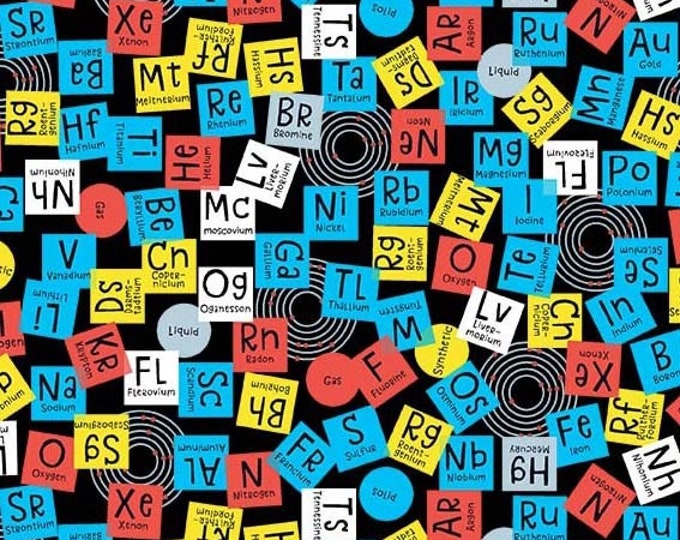 Science Fabric Midcentury Modern Science by Robyriker Scientist Atomic ...