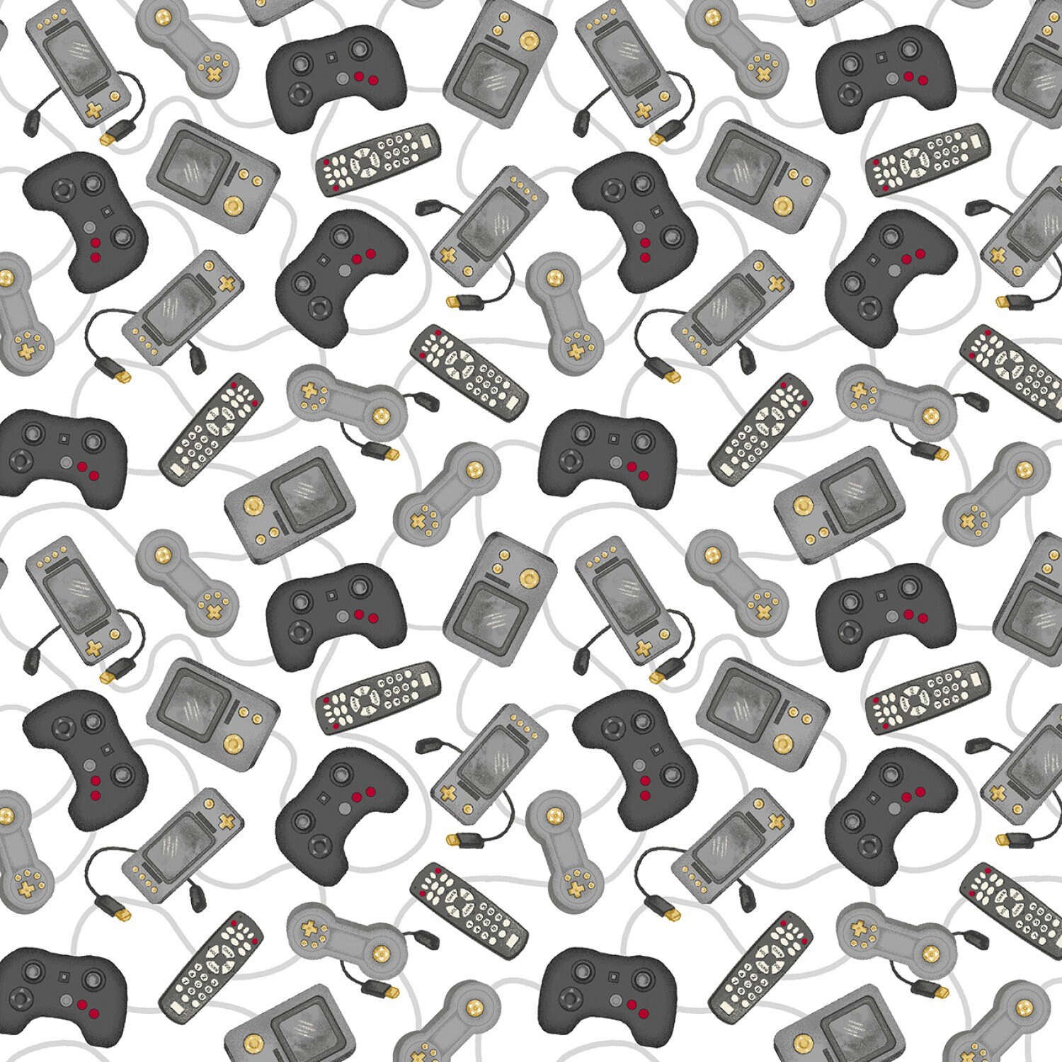 Video Game Controller Collage