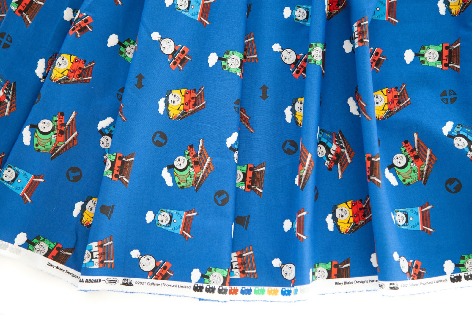 Thomas the Train Fabric Riley Blake All Aboard With Thomas - Etsy