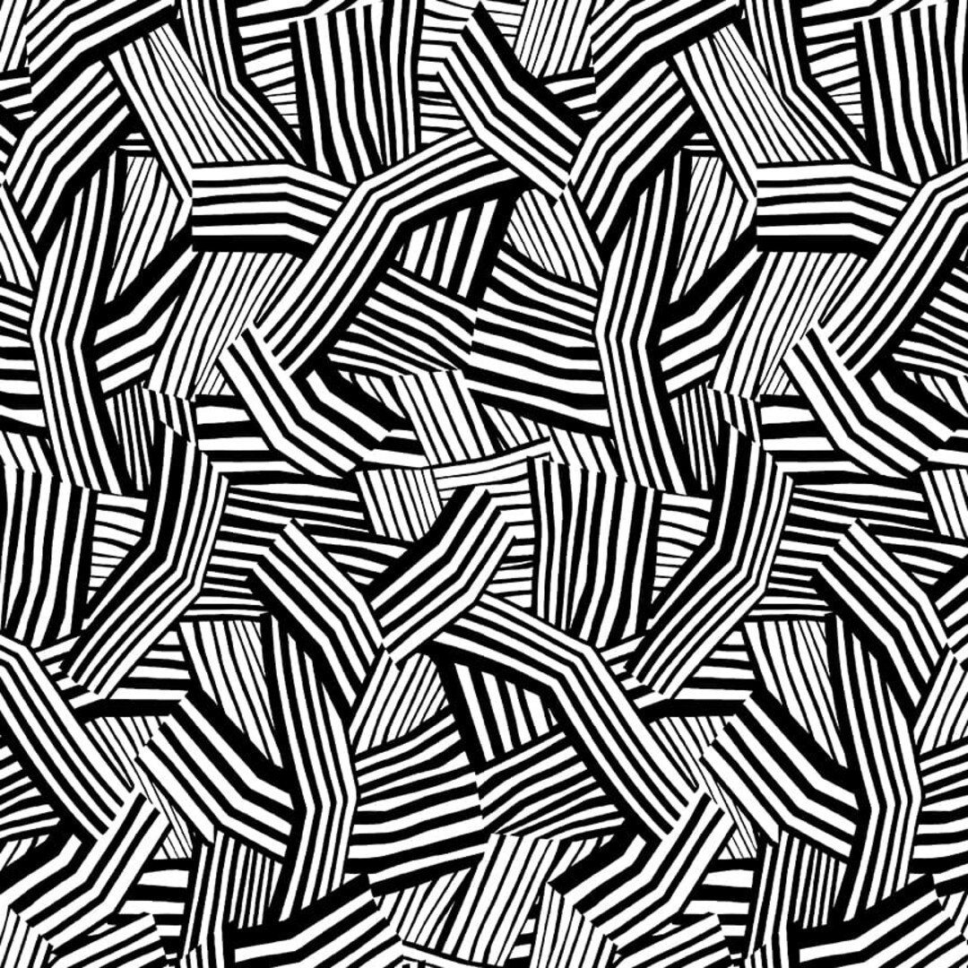 Black and White Abstract Fabric, Hothouse Magic Geo Studio E Fabrics ...