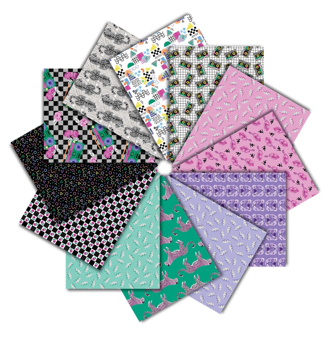 Mixtape - Fat Quarter Bundle (12 Pieces) - Pammie Jane, Dear Stella ...