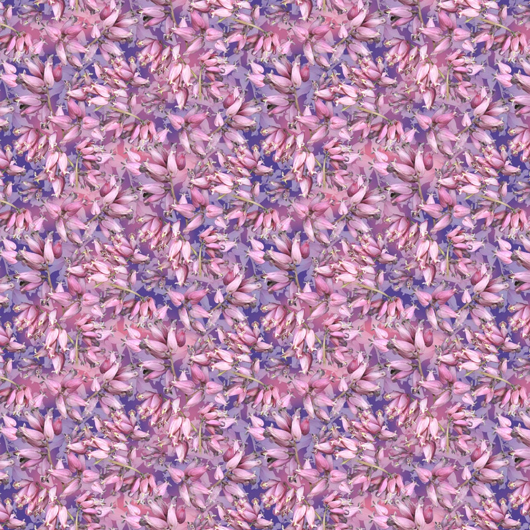 Bleeding Heart Floral Fabric, Tina's Wildflowers -- Clothworks ...