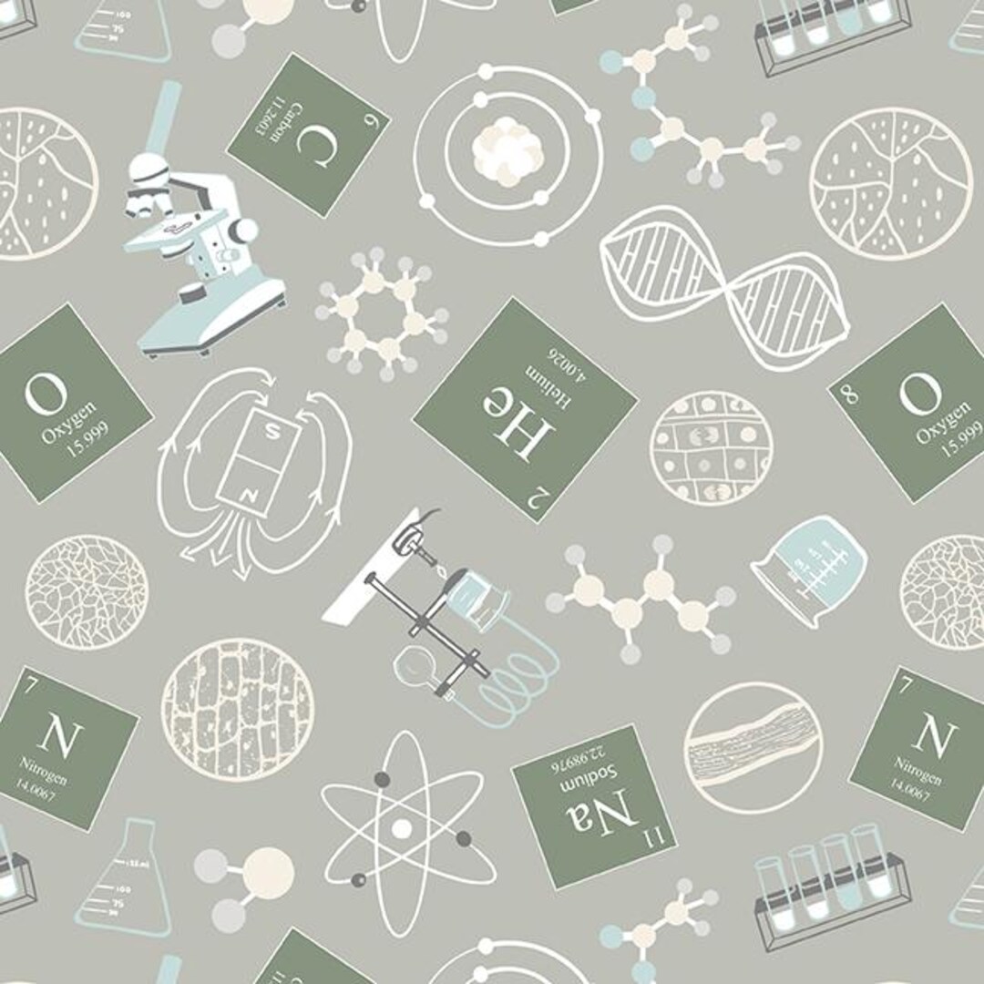 Science Lab - Science Lab Equipment - Blank Quilting - Chemistry Quilt ...