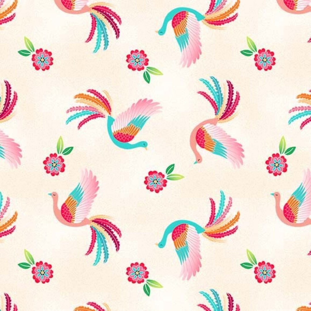 Phoenix Fabric, Dancing Phoenix--enchanted Dreams by Michael Miller ...