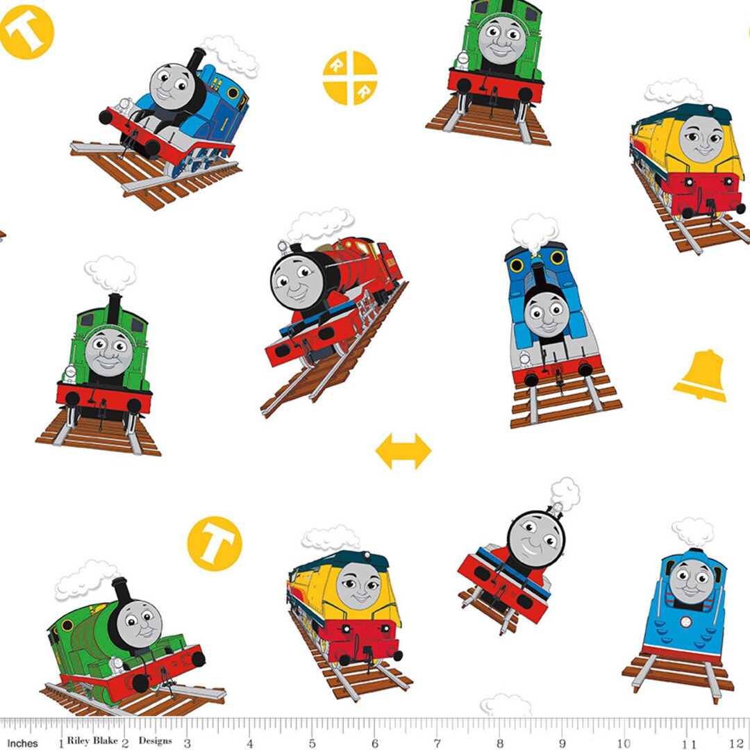 Thomas the Train Fabric-- Riley Blake, All Aboard With Thomas and ...