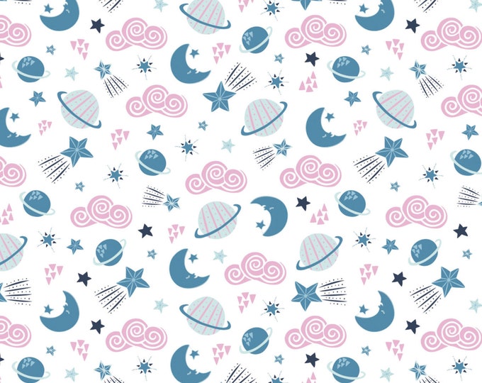 Outer Space Fabric Celestial Zodiac Planets by Camelot - Etsy