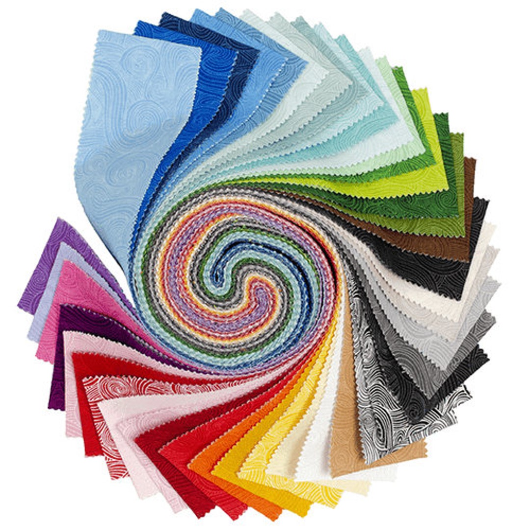 Just Color Jelly Roll -- Studio E, Precut Quilt Blender Fabric ...