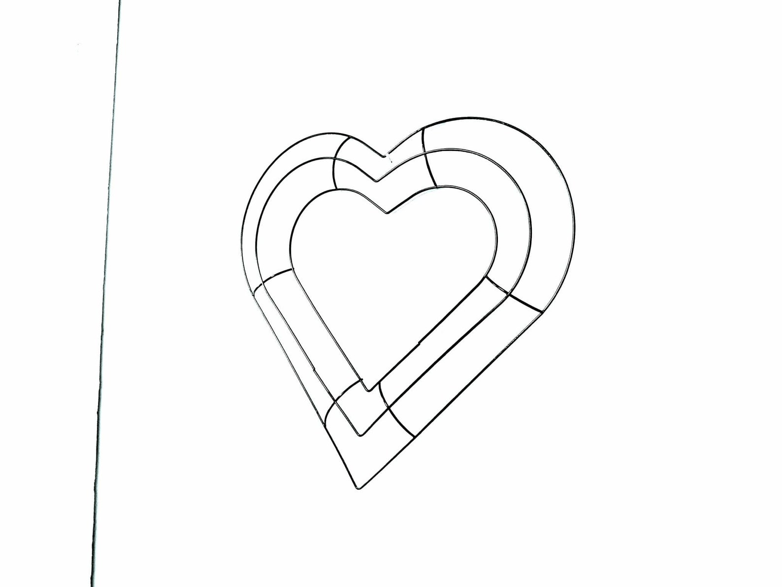 Heart Wreath Form Valentines Wreath Form Metal Wreath Form - Etsy