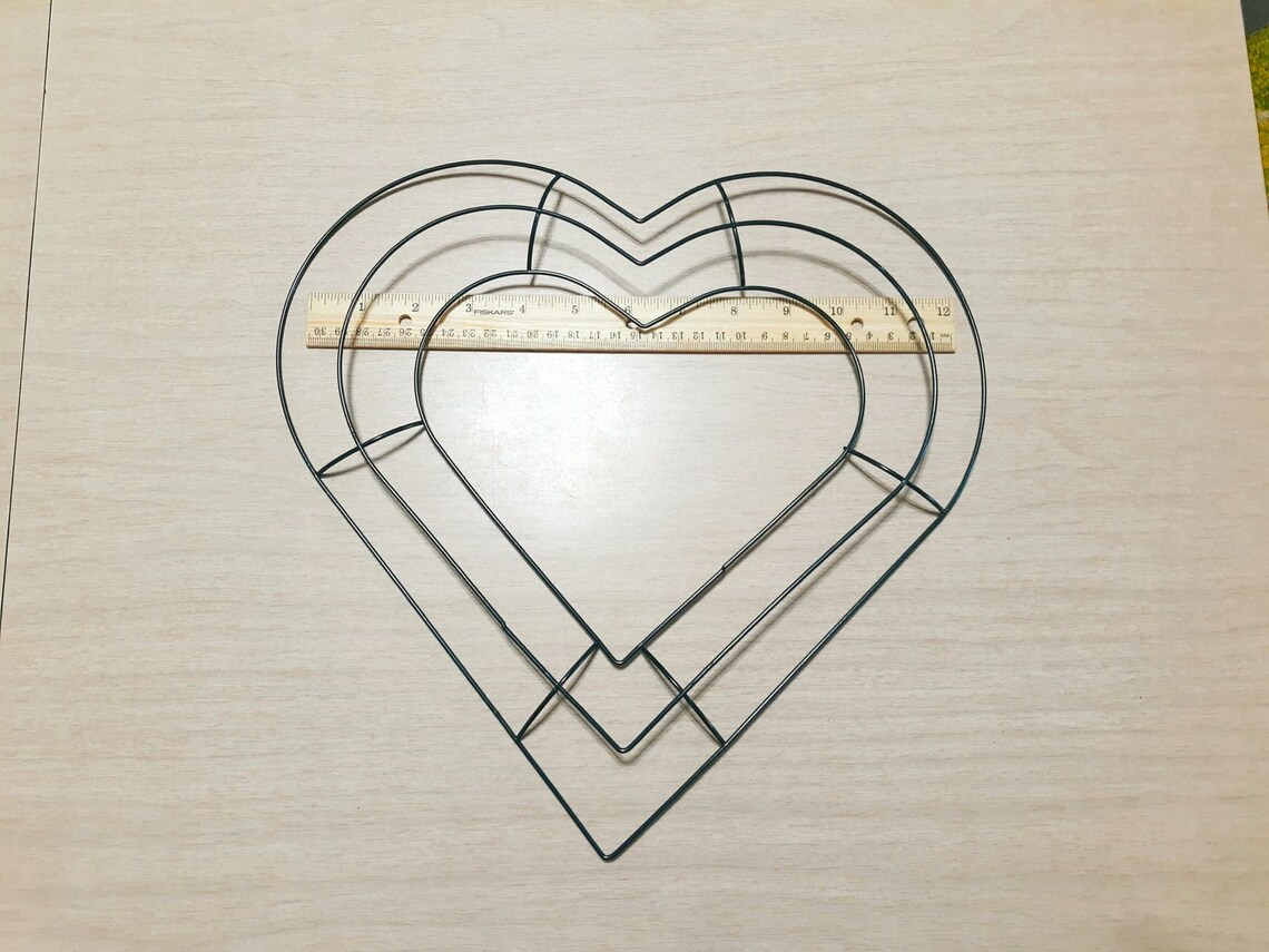 Heart Wreath Form Valentines Wreath Form Metal Wreath Form - Etsy