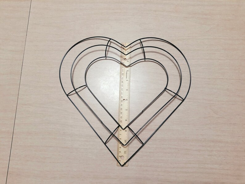 Heart Wreath Form Valentines Wreath Form Metal Wreath Form - Etsy
