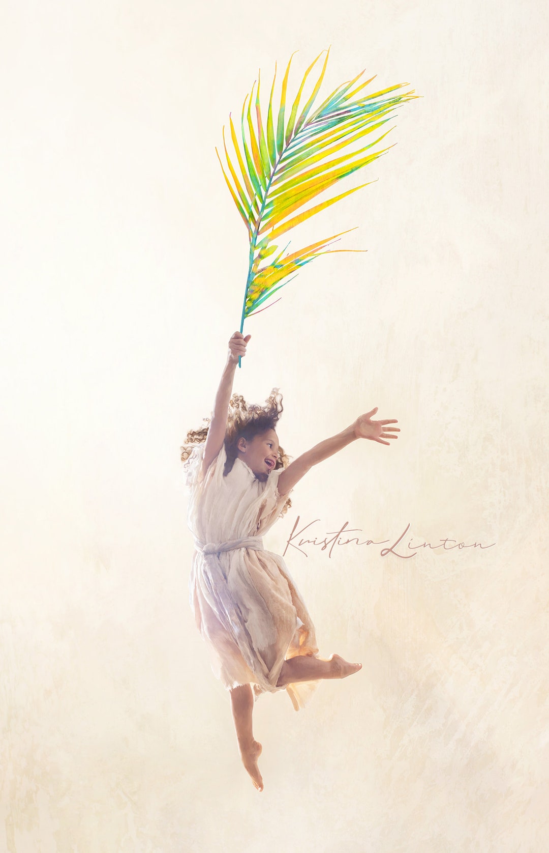 Art Print, Palm Sunday, Christian Art, Palm Leaf, Home Decor, Religous ...