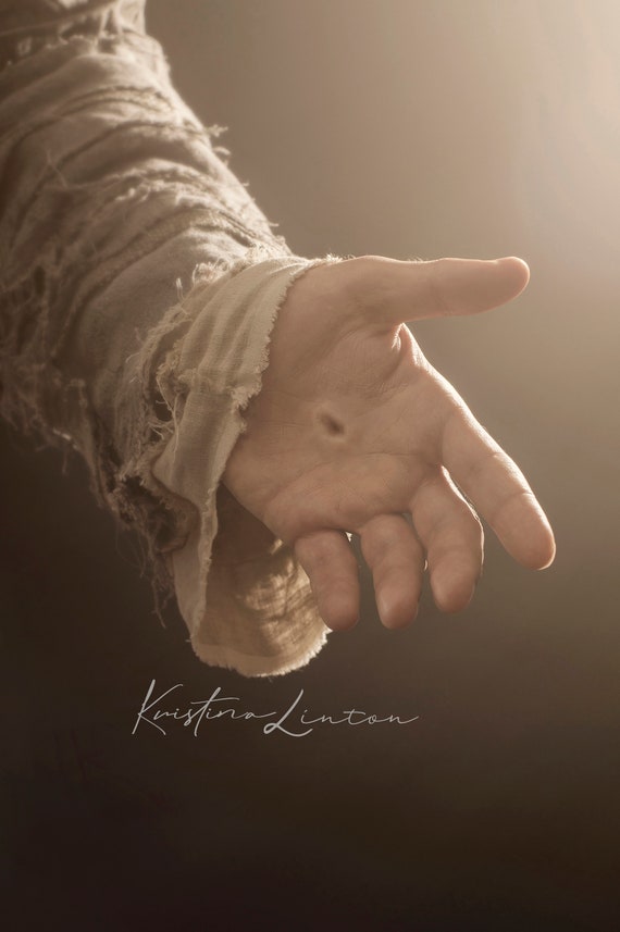 Print Jesus Christ Hand Religious Painting Christian Art - Etsy