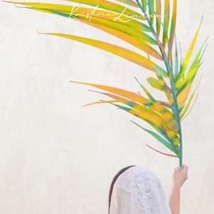 Art Print, Palm Sunday, Christian Art, Palm Leaf, Home Decor, Religious ...