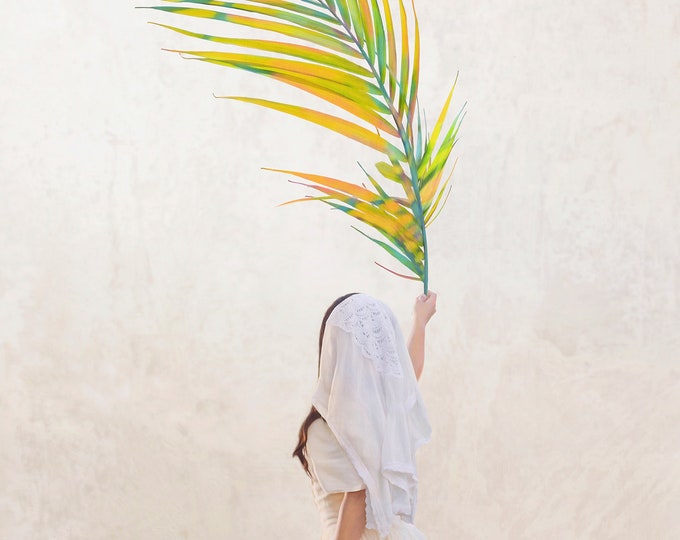 Art Print, Palm Sunday, Christian Art, Palm Leaf, Home Decor, Religous ...