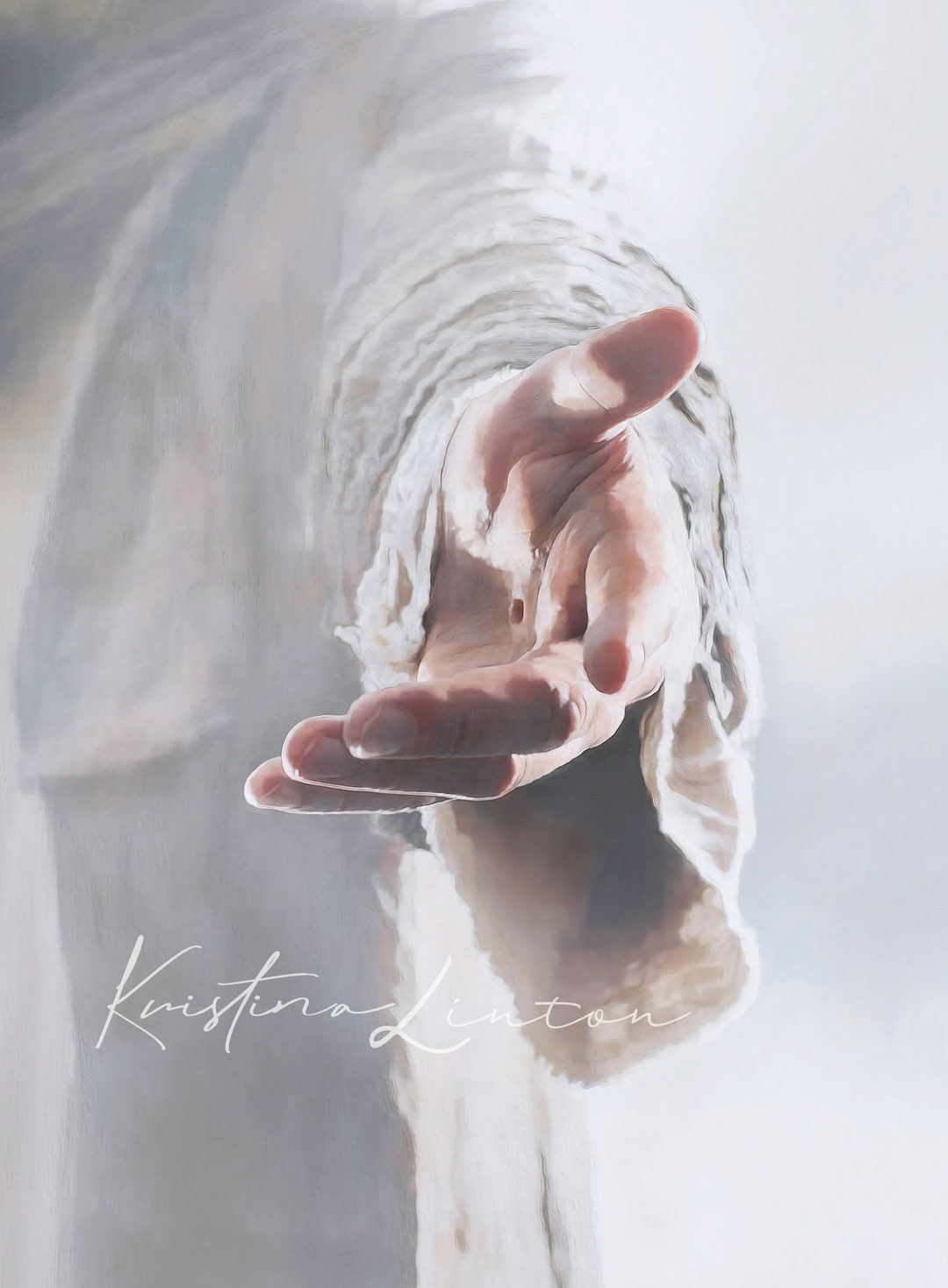 Art Print, Religious Art, Jesus Christ Reaching Out, Christian Art, LDS ...