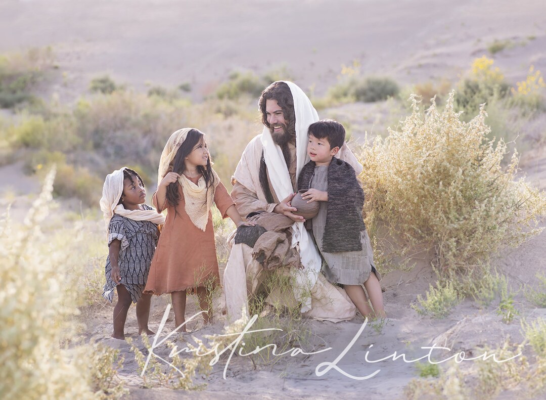 Print, Christ With Children, LDS, Painting, Christian, Christ, Hope ...