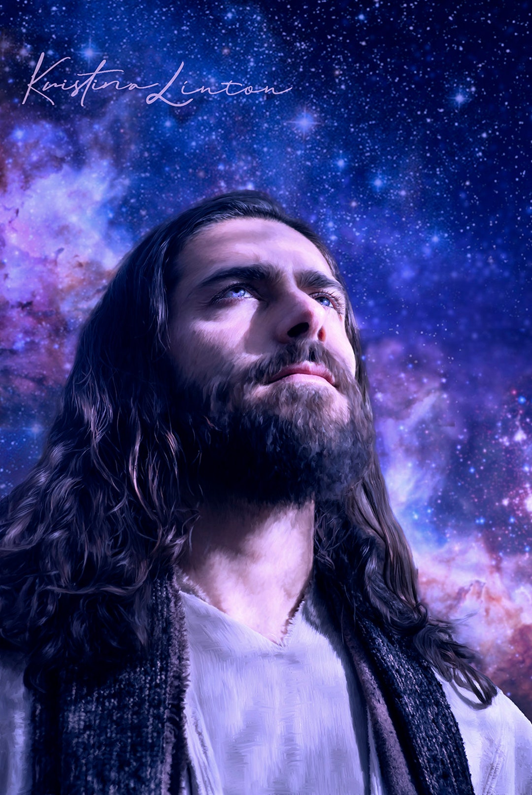 Print, Jesus Christ, Universe, Heavenly Father, Stars, Creator ...