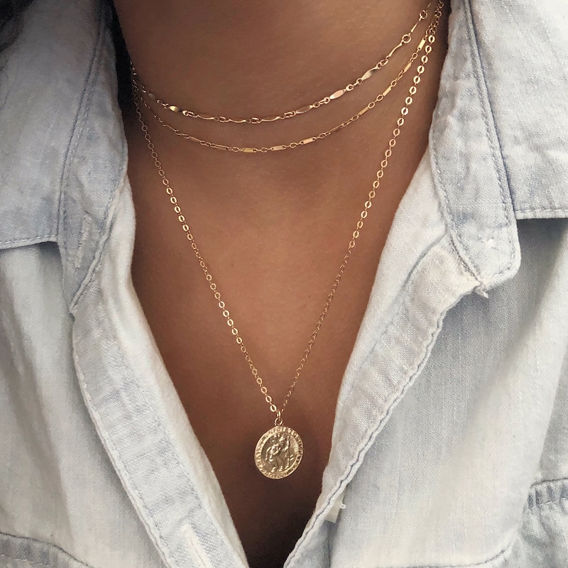 Gold Necklace - Etsy