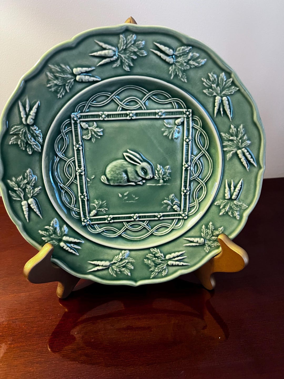 Bordallo Pinheiro Bunny Salad Plate - Etsy