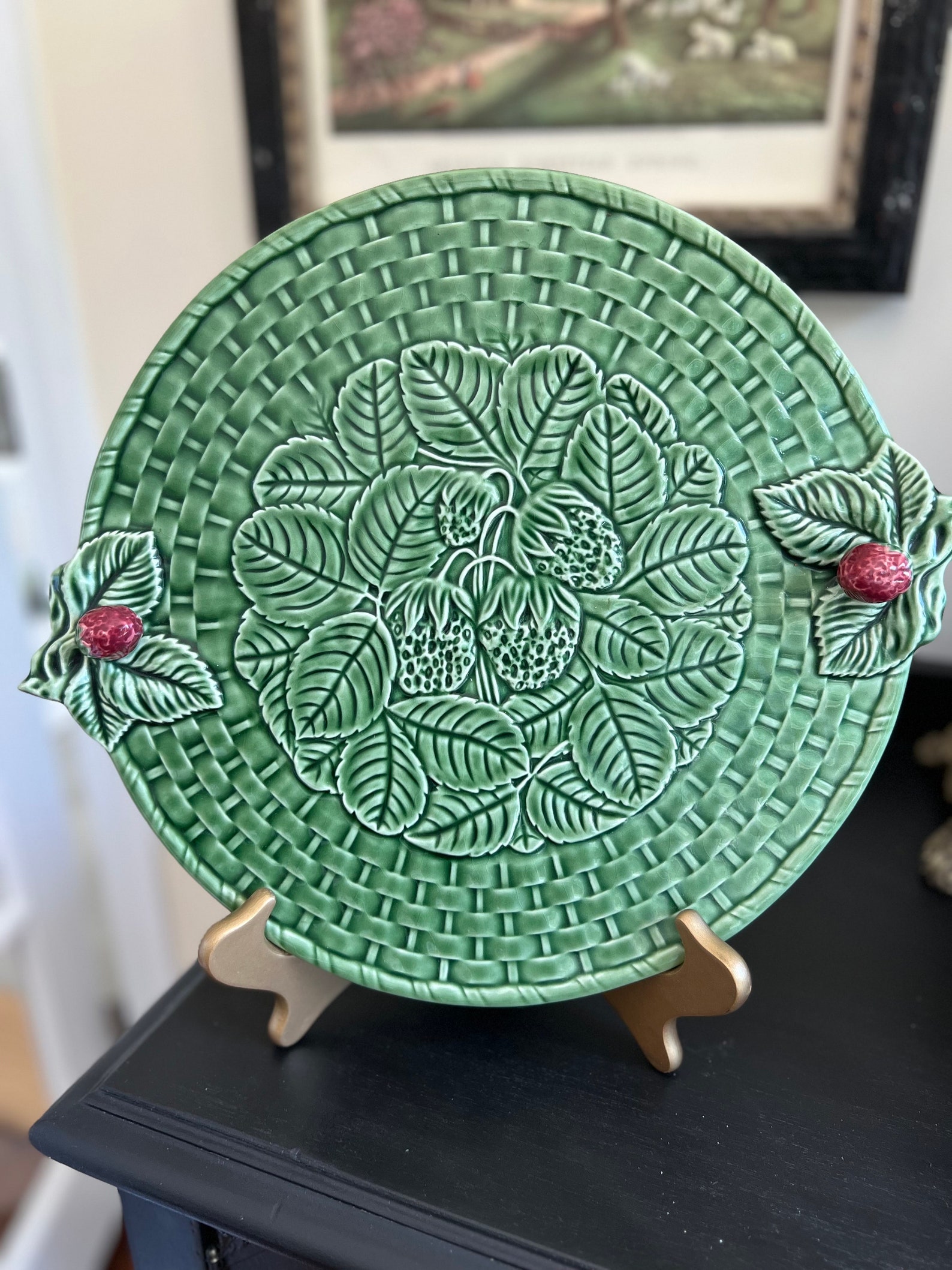 Bordallo Pinheiro Cake Platter Made in Portugal RARE - Etsy