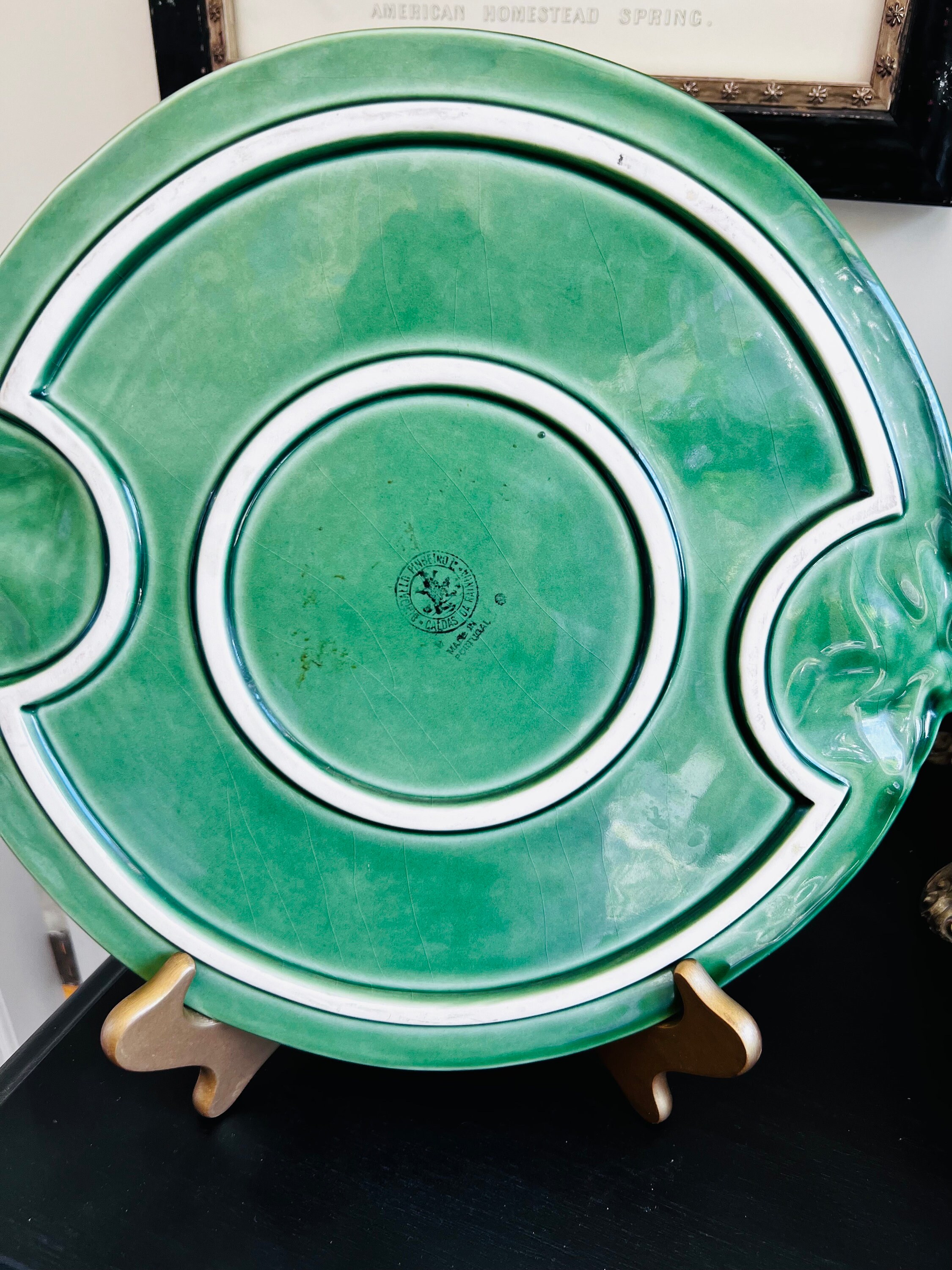 Bordallo Pinheiro Cake Platter Made in Portugal RARE - Etsy