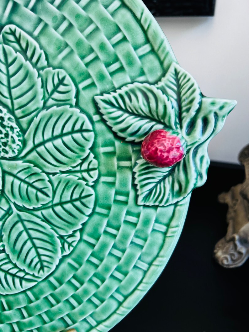 Bordallo Pinheiro Cake Platter Made in Portugal RARE - Etsy