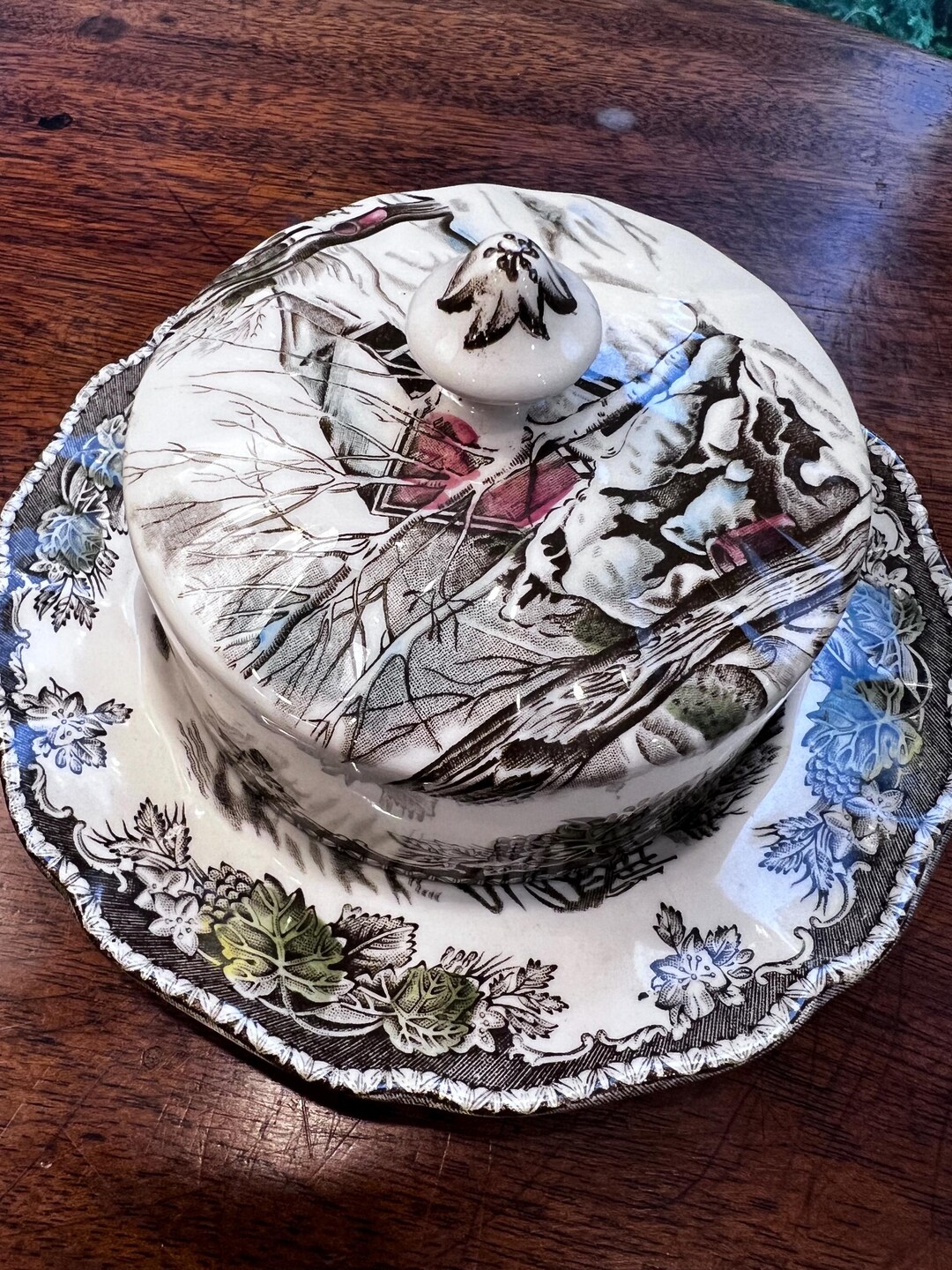 Johnson Brothers Friendly Village Butter Dish RARE - Etsy