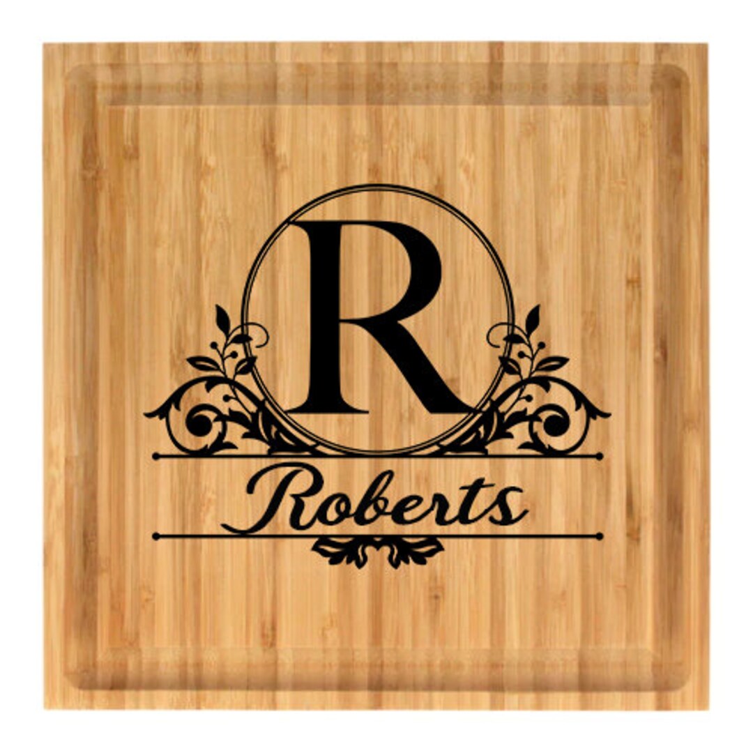 Laser Engraved 11X11 Rounded Square Bamboo Cutting Board - Etsy