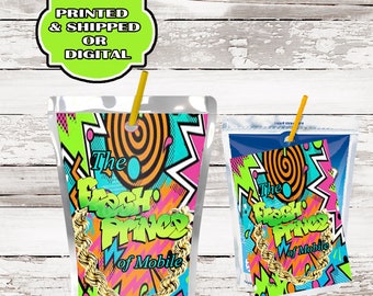 Fresh Prince Birthday Party Drink Labels Fresh Prince - Etsy