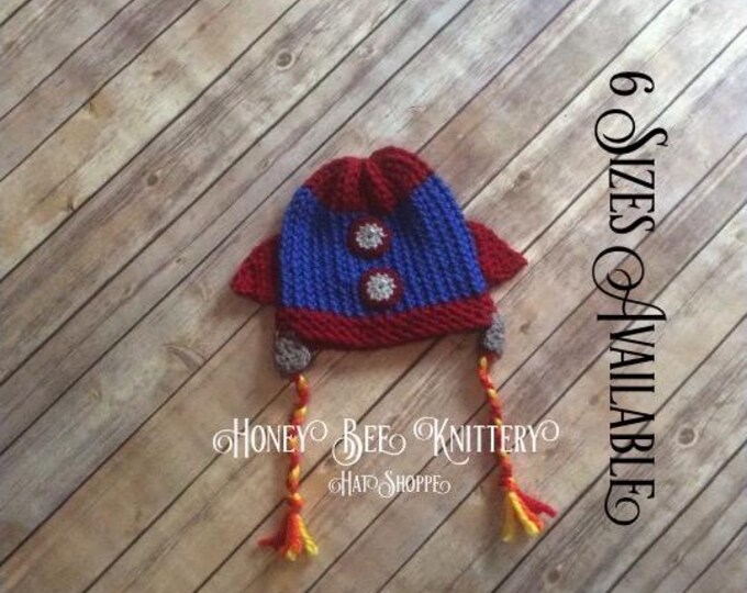Rocket Hat - 6 Sizes Available, READY TO SHIP; Space Rocket, Outer ...