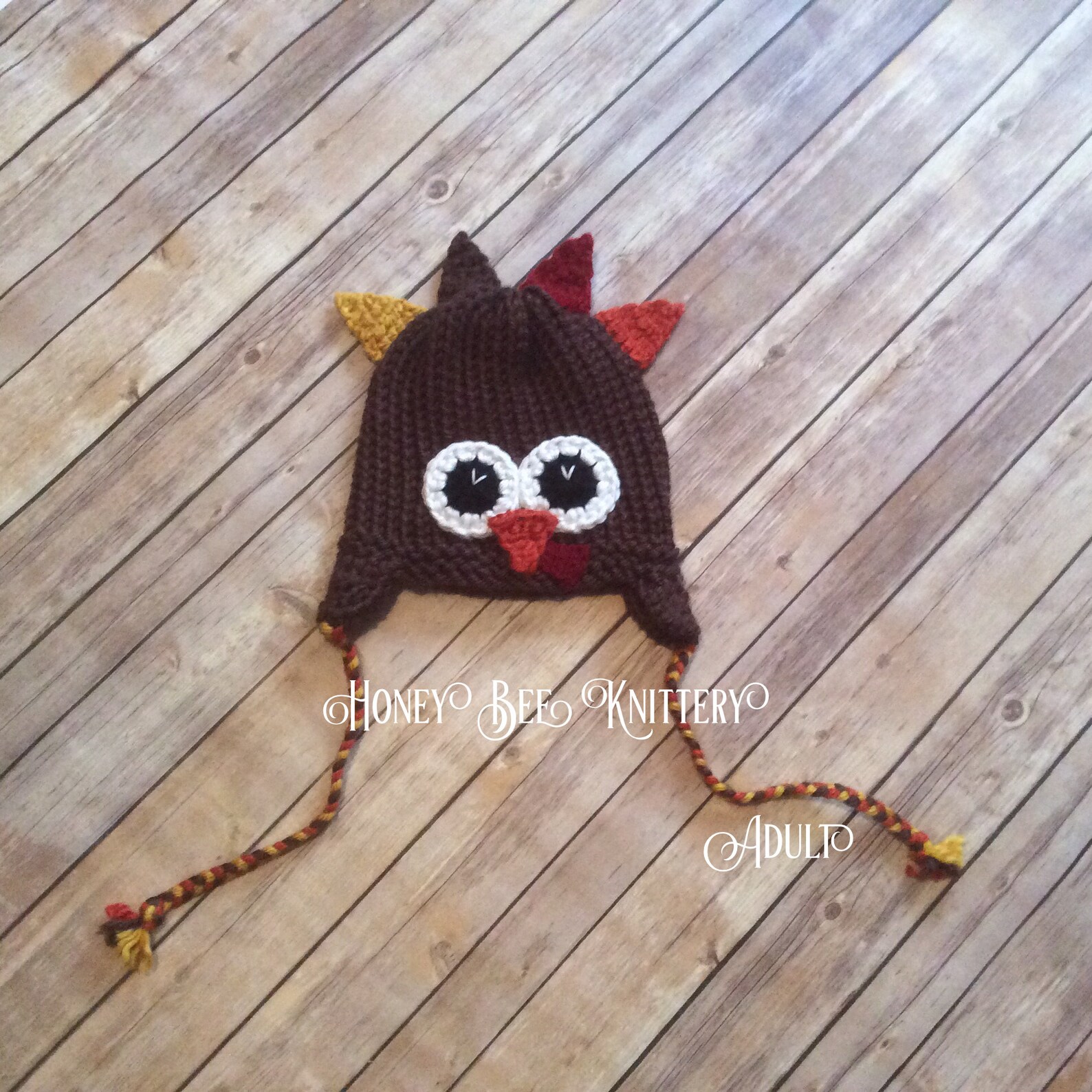 Turkey Hat PATTERN ONLY - 6 Sizes Included; Fall Colors, Harvest ...