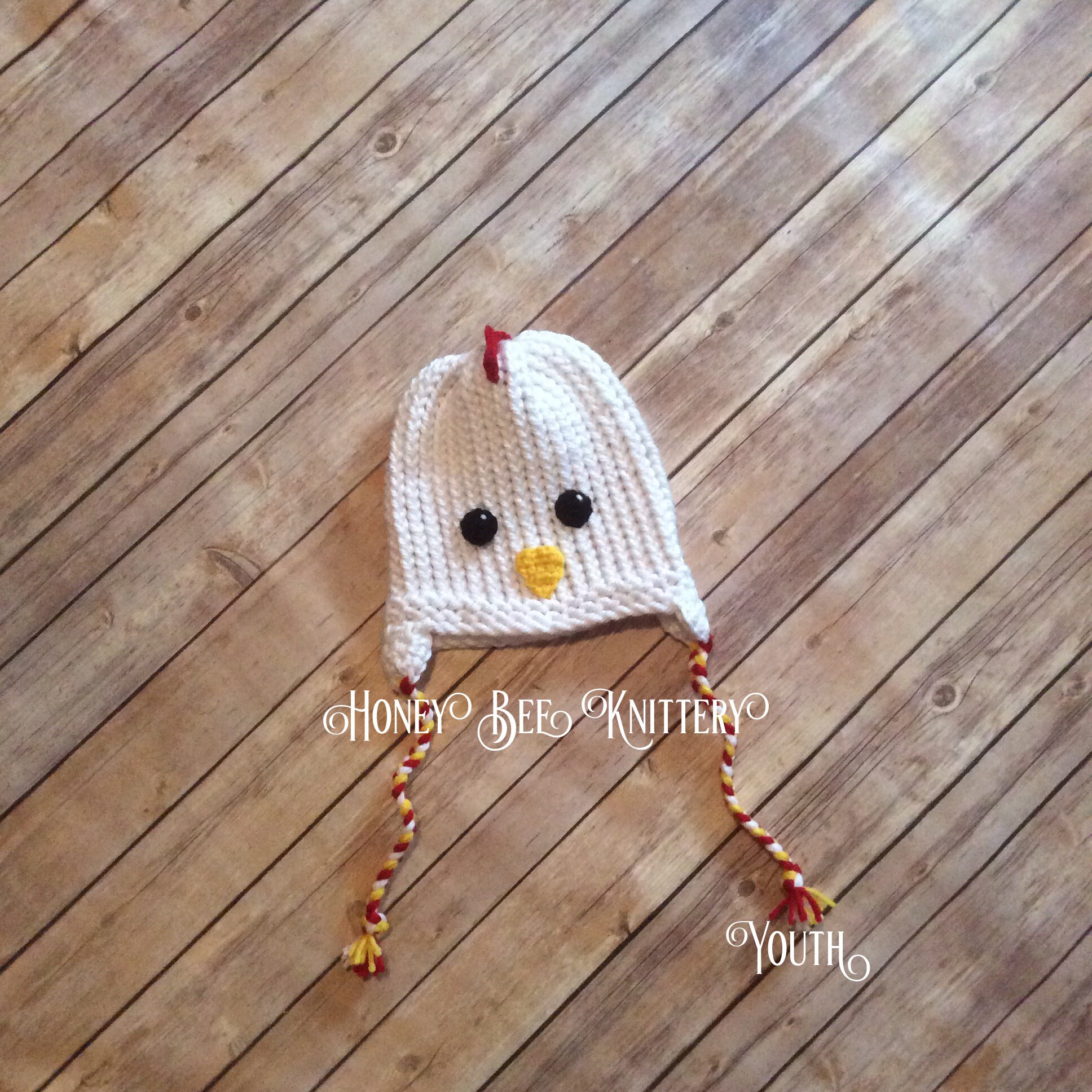 Hen Hat PATTERN ONLY - 6 Sizes Included; Chicken, Rooster, Farm, Animal ...