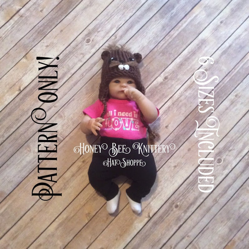 Gopher or Groundhog Hat PATTERN ONLY 6 sizes included | Etsy