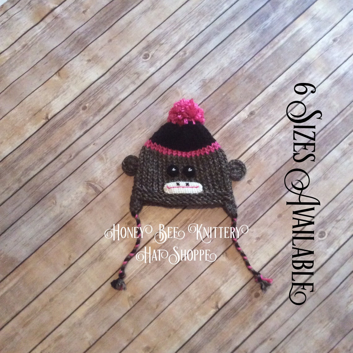 Sock Monkey Hat 6 Sizes Available READY TO SHIP Tweed | Etsy