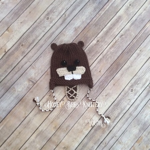 Beaver Hat - 6 Sizes Available, READY TO SHIP; Animal, Beaver Dam, Big ...