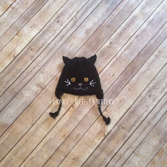 Black Cat Hat PATTERN ONLY 6 Sizes Included Halloween | Etsy