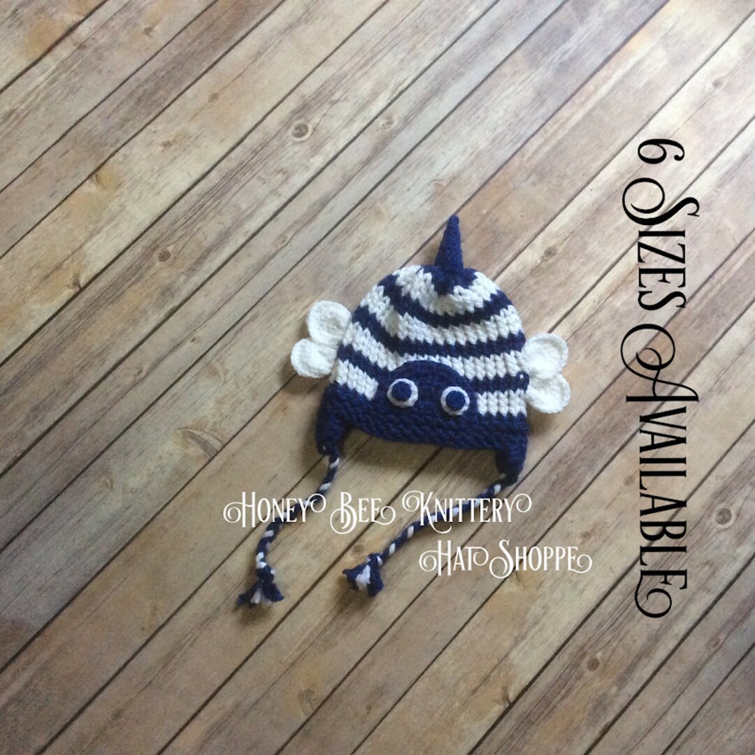 Blue Hornet Hat - 6 Sizes Available, READY TO SHIP; Beehive, Bug, Buzz ...