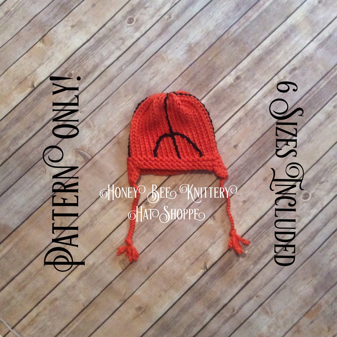Basketball Hat PATTERN ONLY - 6 Sizes Included; Sports, Court, Net ...