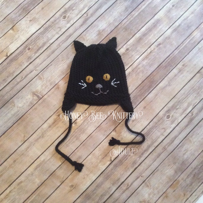 Black Cat Hat PATTERN ONLY 6 Sizes Included Halloween | Etsy