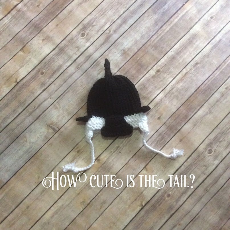 Orca Hat PATTERN ONLY - 6 Sizes Included; Killer Whale, Animal, Ocean ...