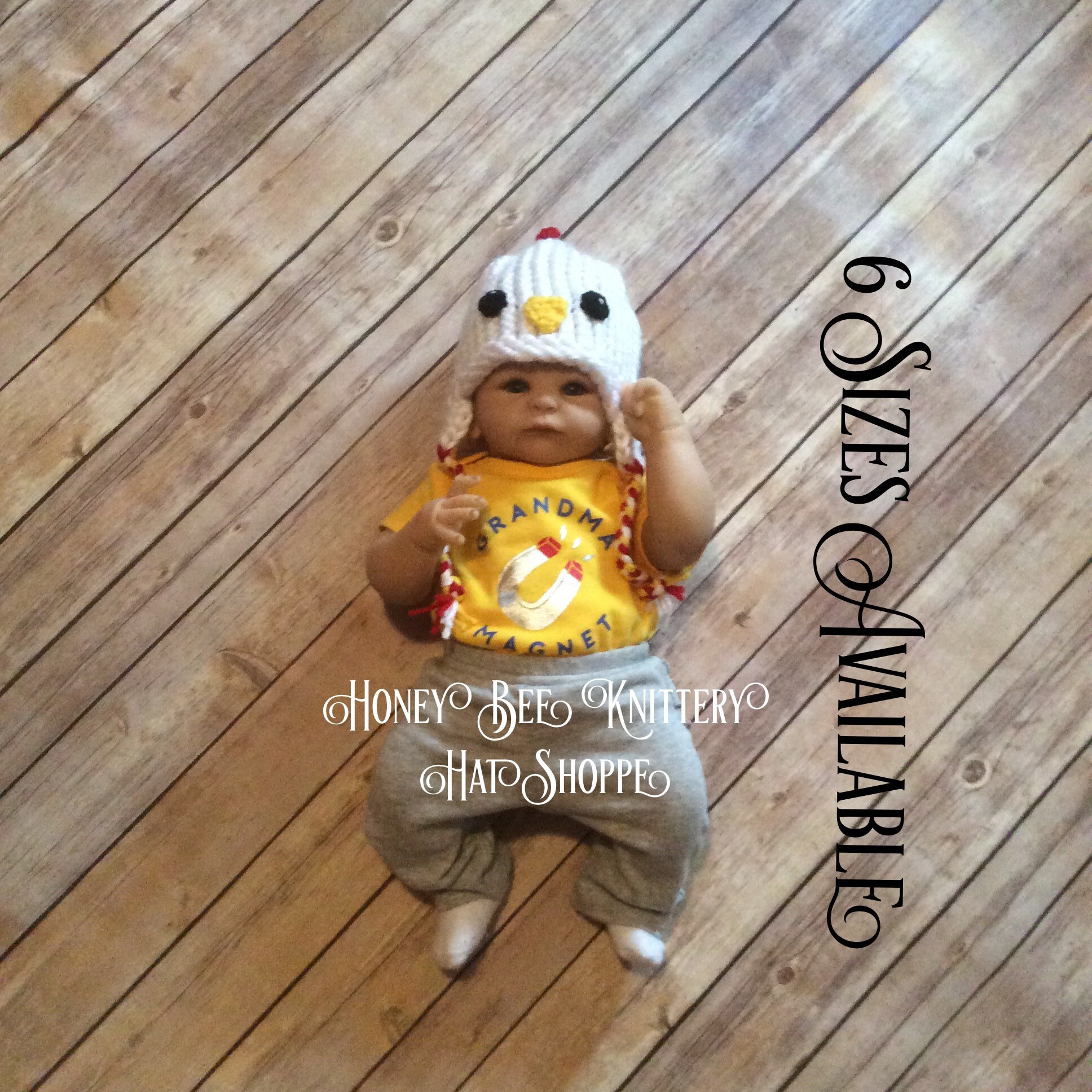 Hen Hat 6 Sizes Available READY TO SHIP Animal Chicken - Etsy