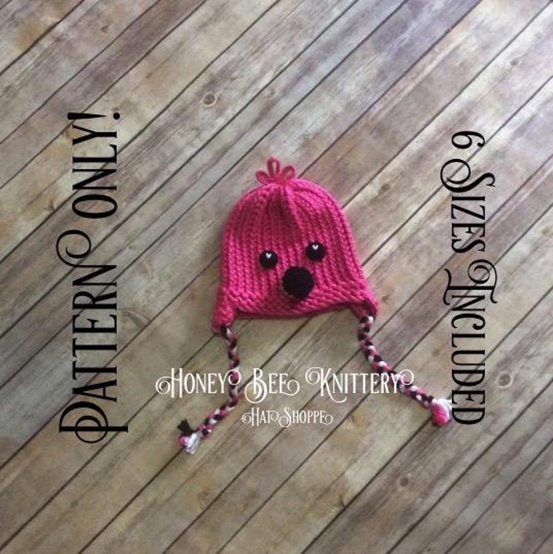 Flamingo Hat PATTERN ONLY - 6 Sizes Included; Animal, Pink, White ...