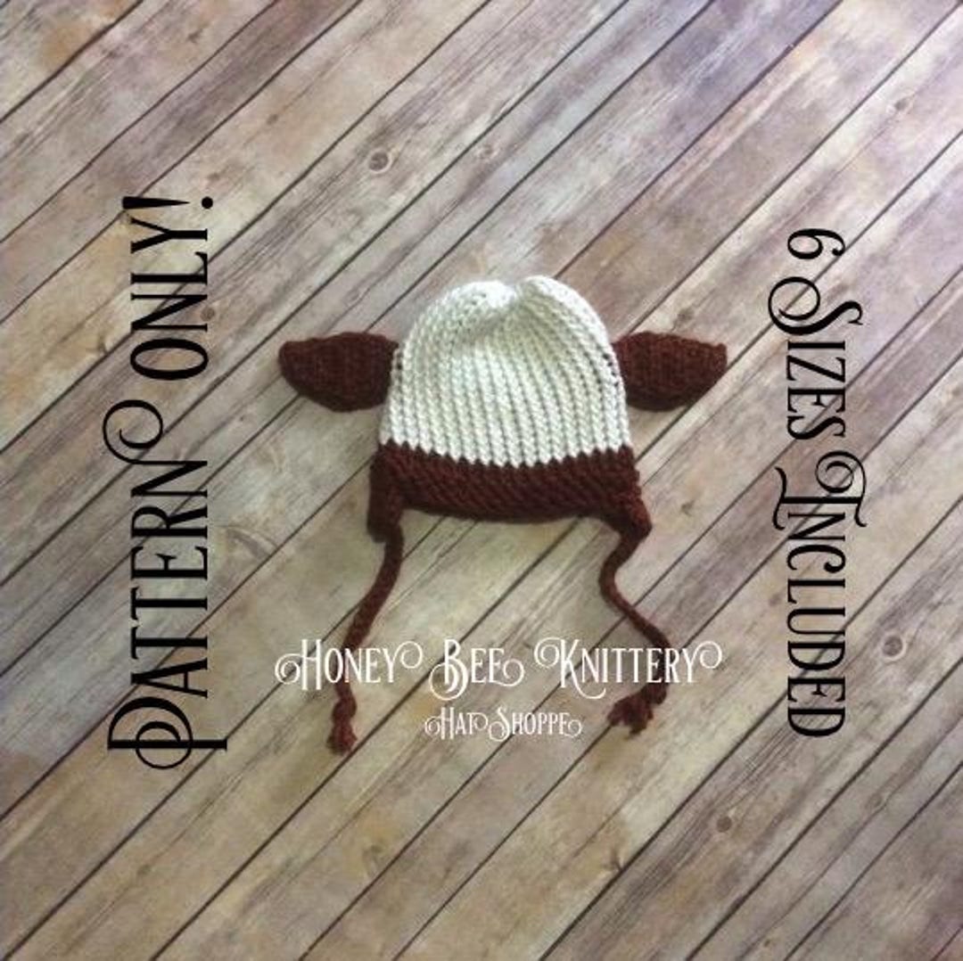 Hereford Cow Ear Hat PATTERN ONLY - 6 Sizes Included; Animal, Birth ...